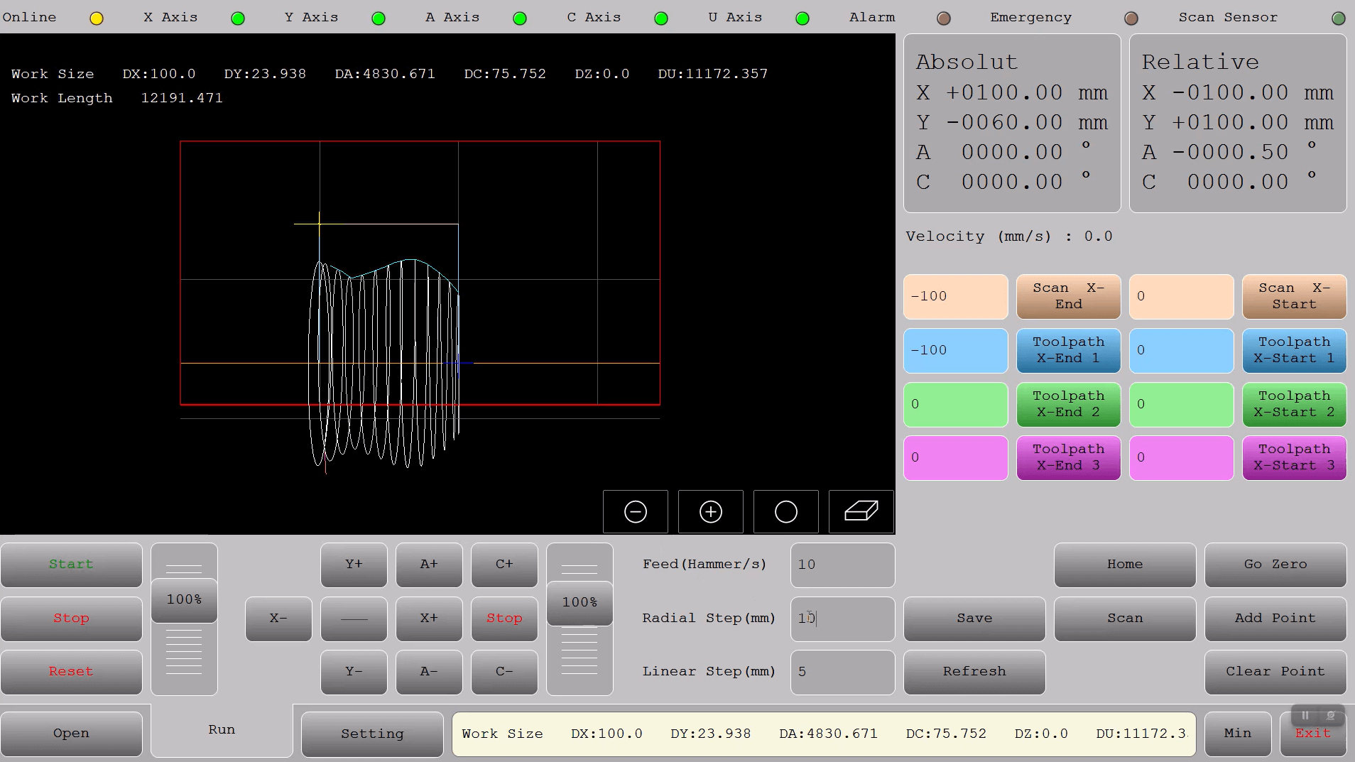 4-Axis CNC Hammering Interface - XYAC Hammer • Radonix CNC Control Card ...